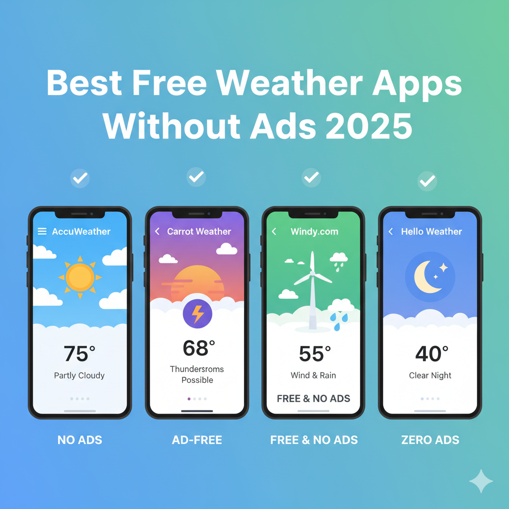 Best Free Weather Apps Without Ads 2025