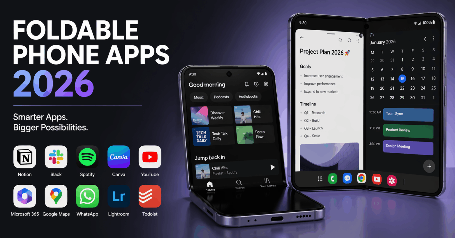 Best Apps for Foldable Phones 2026